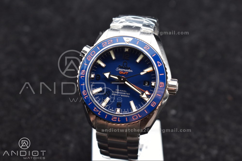 Planet Ocean 600M Co-Axial GMT 43.5mm VSF 1:1 Best Edition Blue Dial ...