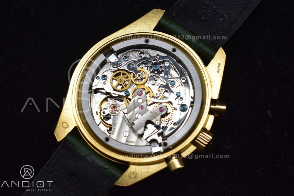 Speedmaster Moonwatch in Moonshine Gold YG RMF Best Edition Green Dial ...