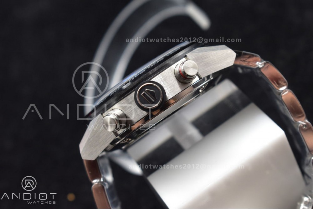 Calibre Heuer 01 Chrono SS XF 1:1 Best Edition Black Dial on SS ...