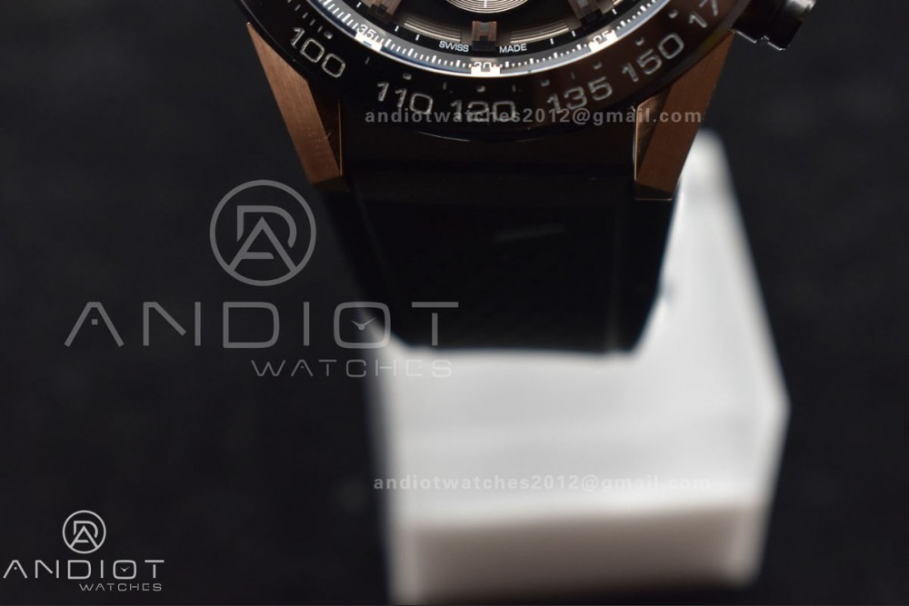 Carrera Cal. HEUER 01 45mm RG/RU Blk XF A1887