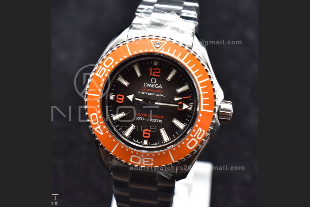 Seamaster 6000M Ultra Deep SS VSF 1:1 Best Edition Brown Dial Orange ...