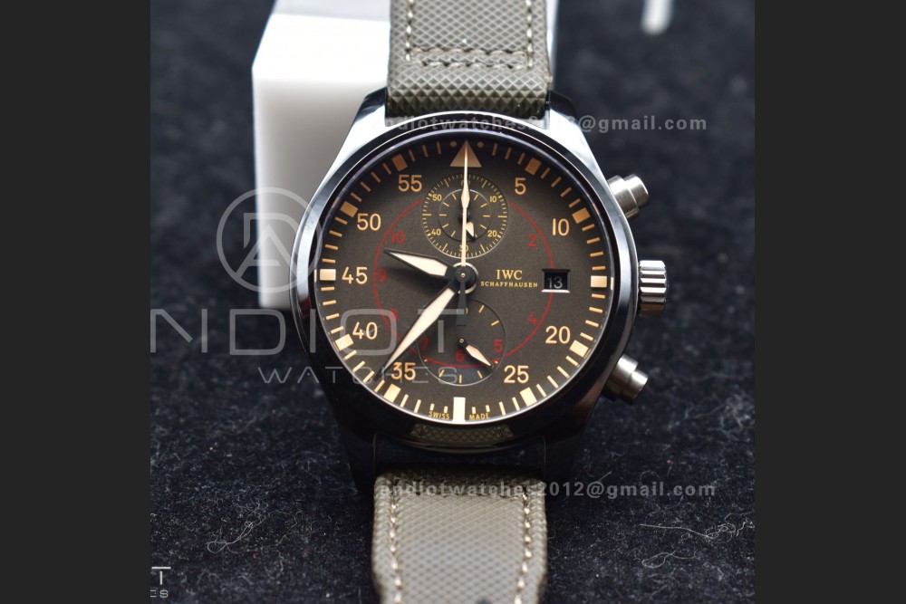 ZF万国绿 Pilot Chrono Top Gun IW389002 Real Ceramic ZF 1:1 Best Edition ...
