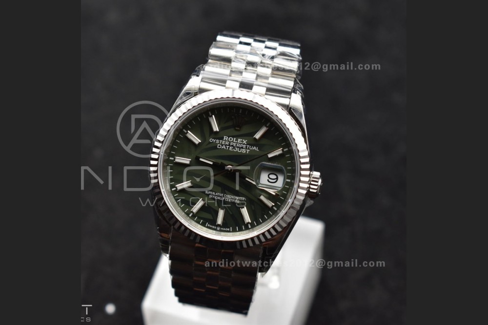 DateJust 36 SS 126234 VSF 1:1 Best Edition 904L Steel Green Leaf Dial ...