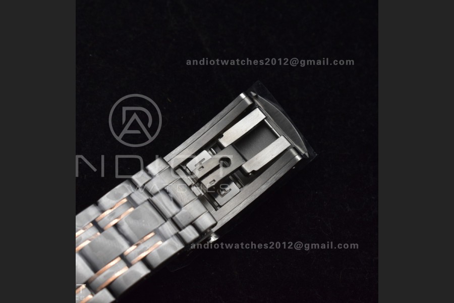 Seamaster 300m Chrono SS/RG OMF 1:1 Best Edition Black Dial on SS Strap ...