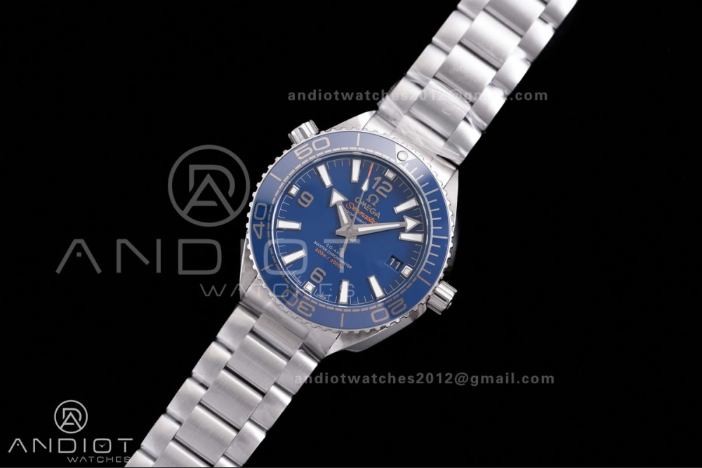 Planet Ocean 39.5mm Blue Ceramic Bezel SS V4 VSF 1:1 Best Edition Blue ...