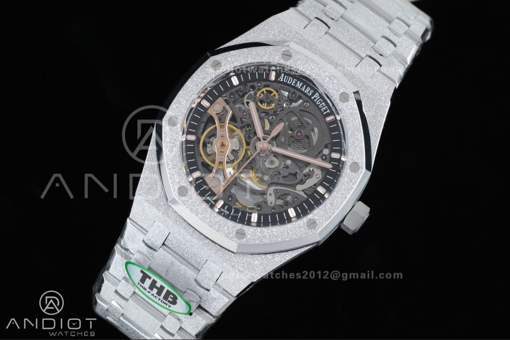 Royal Oak 41mm Openworked 15407 SS Frosted THBF 1:1 Best Edition on SS ...