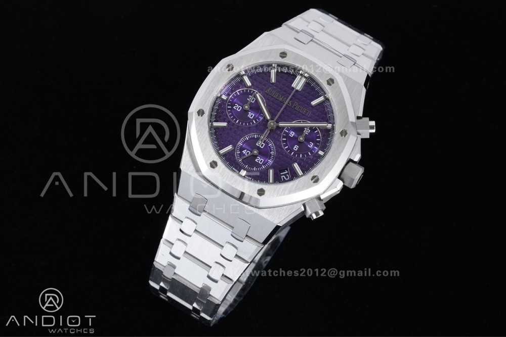 Royal Oak Chrono 26240 SS APSF 1:1 Best Edition Purple Dial on SS ...