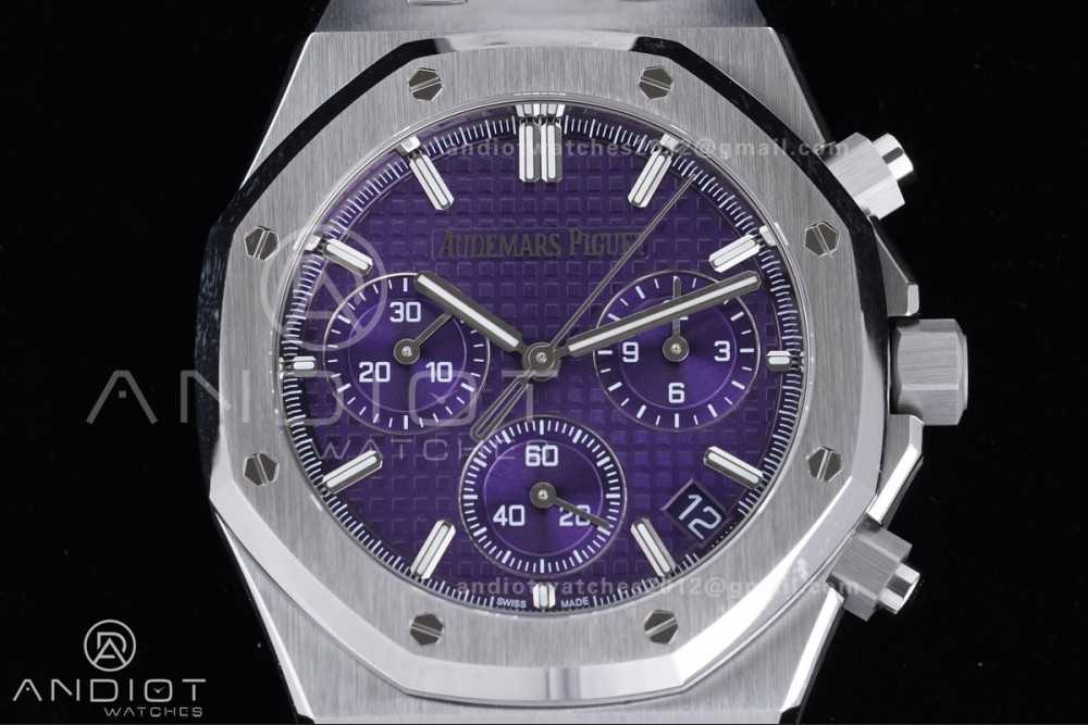 Royal Oak Chrono 26240 SS APSF 1:1 Best Edition Purple Dial on SS ...