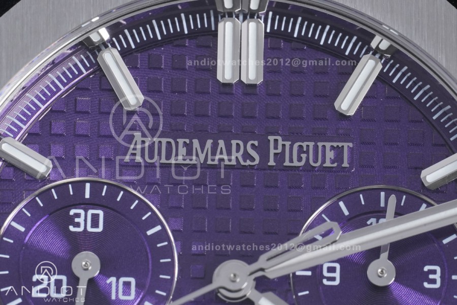 Royal Oak Chrono 26240 SS APSF 1:1 Best Edition Purple Dial on SS ...