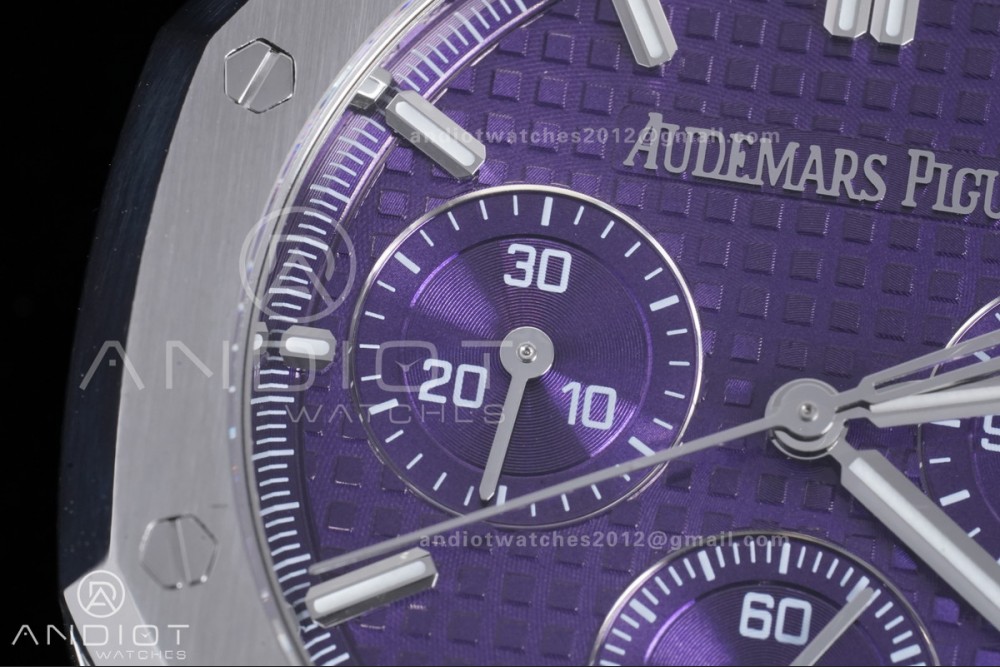 Royal Oak Chrono 26240 SS APSF 1:1 Best Edition Purple Dial on SS ...