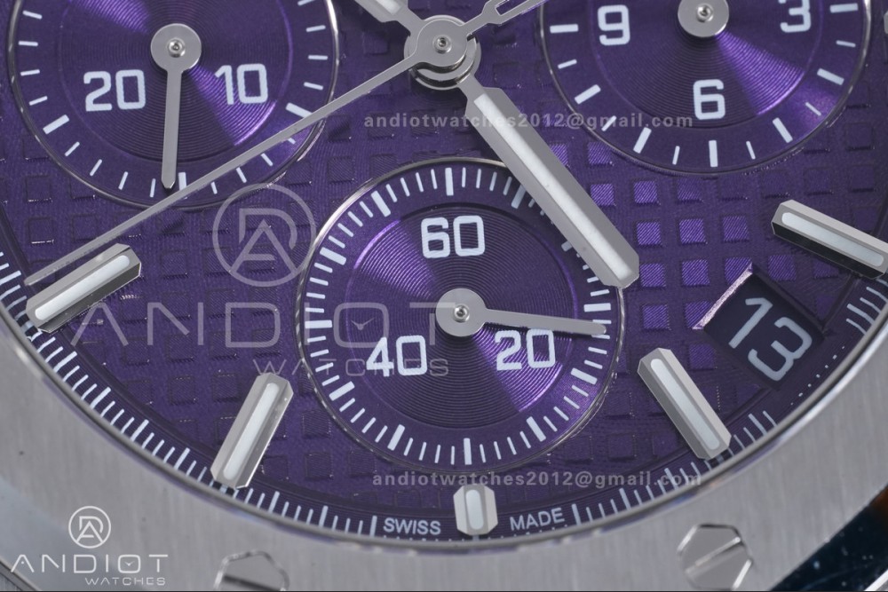 Royal Oak Chrono 26240 SS APSF 1:1 Best Edition Purple Dial on SS ...