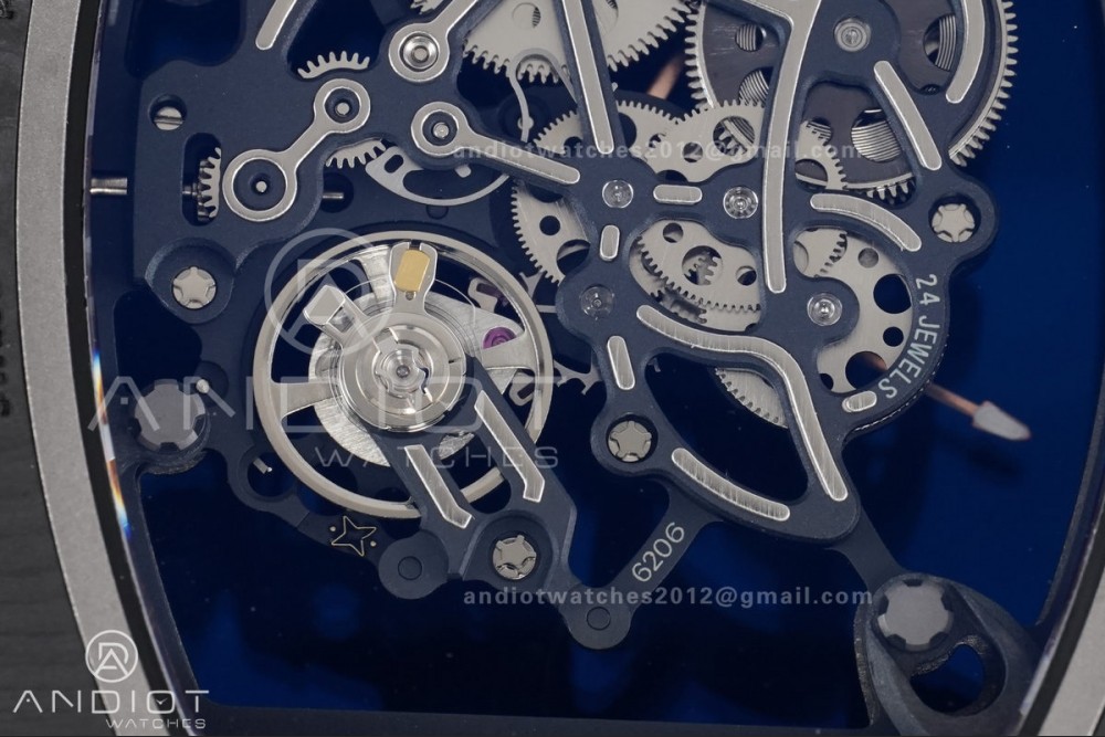 RM055 NTPT APSF 1:1 Best Edition RG Inner Bezel Black Crown On Black ...